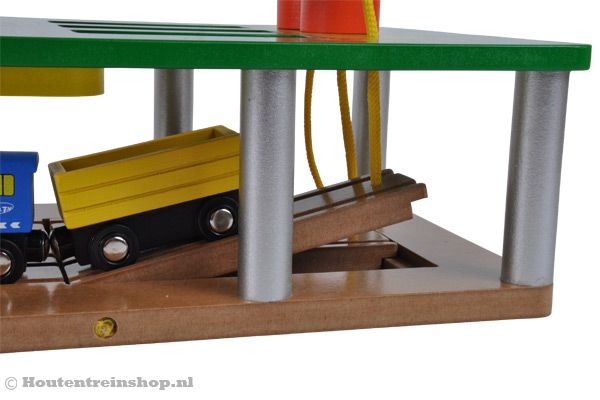 Woodtoys Remise met trein | Houtentreinshop.nl